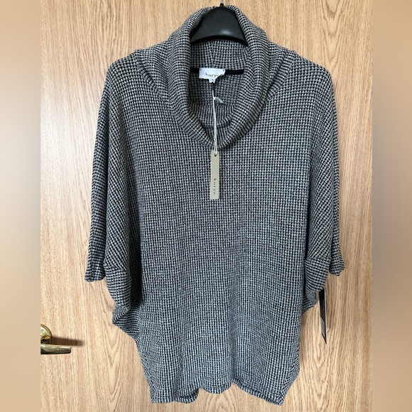 Korye | Tops | New Korye Blackwhite Cowl Neck Knit Loose Sweater Blouse ...